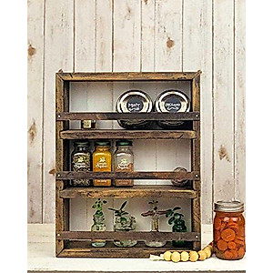Mansfield Cabinet No. 104 - Solid Wood Spice Rack Cabinet Willow Grey/White
