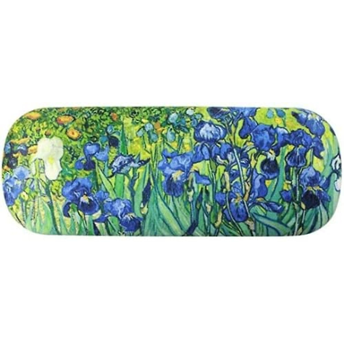 Vincent Van Gogh Painting Art Premium Quality Irises Eyeglass Case and Matching Microfiber Eyeglass Cleaning Cloth