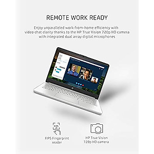 HP 14 Laptop, 11th Gen Intel Core i3-1115G4, 4 GB RAM, 128 GB SSD Storage, 14-inch Full HD Display, Windows 10 in S Mode, Long Battery Life, Fast-Charge, Thin & Light Design (14-dq2020nr, 2021)