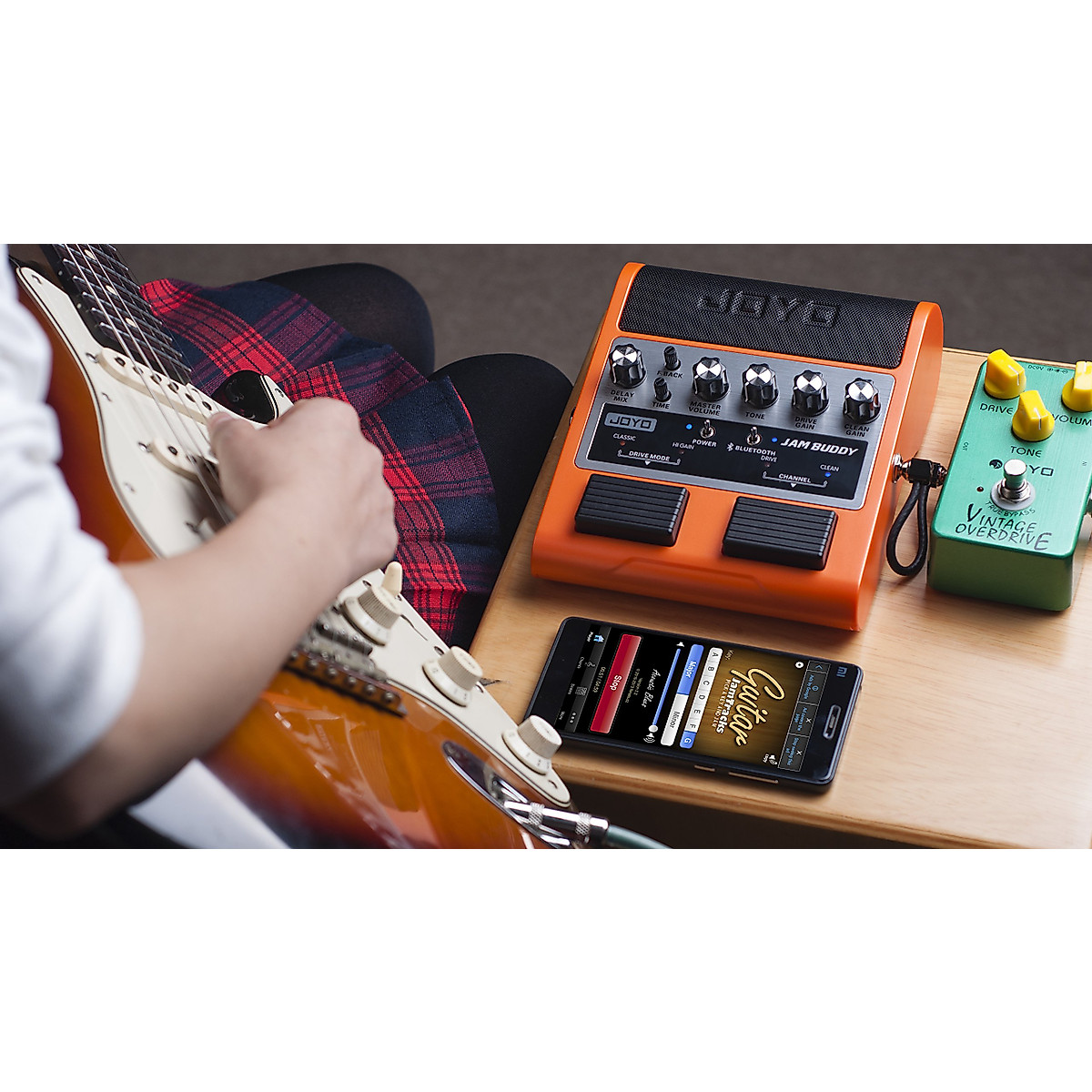 JOYO JAM BUDDY Portable Dual Channel 2x4W Guitar Pedal Amp (Orange)