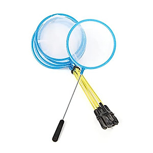 10pcs Aquarium Fish Net Cleaner Net, Shrimp Net, Soft Light Tiny Net blue-white