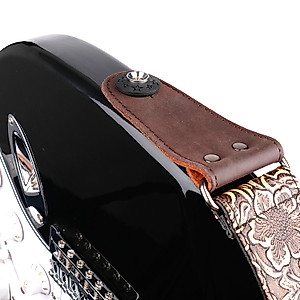 Anwenk Guitar Strap Locks Premium Strap Blocks Guitar Protector Black, 6Pair