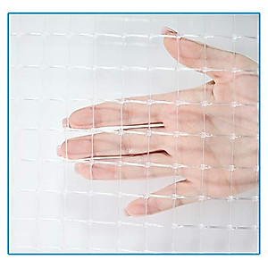 KidKusion Deck Guard | Made in USA | 16' L x 38" H | Clear | Outdoor Balcony and Stairway Deck Rail Safety Net | Child Safety; Pet Safety; Toy Safety, 4500