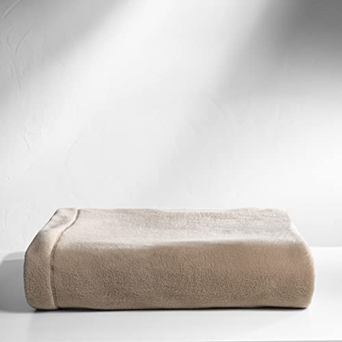 Ultra-Soft Sobellux Fleece Blanket, 100% Spun Poly for Plush Comfort, (Available in a Variety of Colors and Sizes) (108X90- King, Sand)