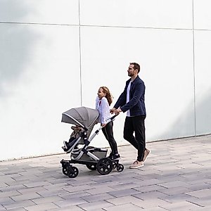 Joolz Footboard - Accessory for Stroller - Stroll with Two Children - Easy to Store - Spacious & Stable - Foldable & Practical - Smart Design - Black