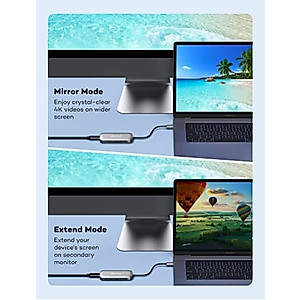 HooToo USB C Hub, 6-in-1 USB C Adapter with 4K USB C to HDMI, 3 USB 3.0 Ports, SD Card Reader, Pd Charging Port for MacBook/Pro/Air (2018), Chromebook, and More USB C Devices (Grey), silver