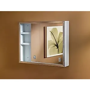 Jensen B704850 Contempora Medicine Cabinet, 24-Inch by 19-Inch, Stainless Steel