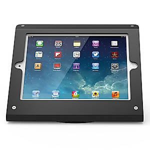 Beelta Kiosk Tablet Stands - 360 Swivel Base, iPad Desktop Stand for iPad Air 1 2, Pro 9.7, iPad 5 6 Gen All Metal Black, BSC102B