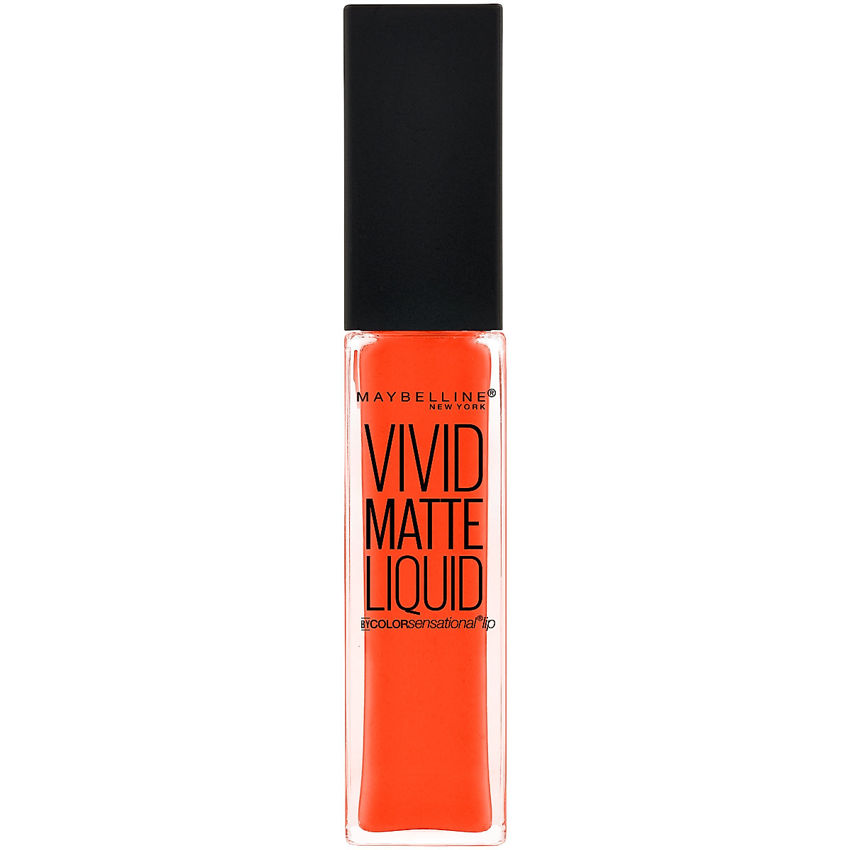 Maybelline New York Color Sensational Vivid Matte Liquid Lipstick, Orange Obsession, 0.26 fl. oz.