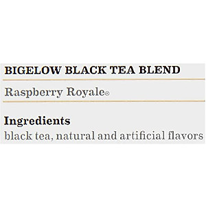 Bigelow 003401 Raspberry Black Tea, Raspberry, 0.34 lbs, 28/Box