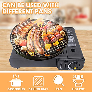 ShellKingdom Camping Stove Portable Outdoor Emergency Butane Stove Burner with Carrying Case For Camping, Picnics, Hiking, BBQ