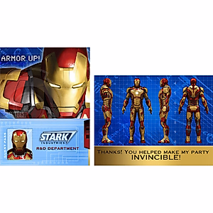 Iron Man 3 Party Invitations and Thank You Notes 16 Pack