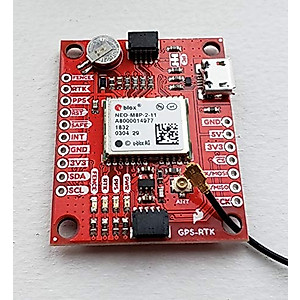 SparkFun GPS-RTK Board - NEO-M8P-2 (Qwiic) High-Accuracy breakout No Soldering Required Breadboardable Contains a Rechargeable backup battery allowing a Warm-start decreasing time-to-first-fix