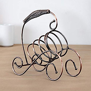 ZYZMH Creative Spring Handle Wine Rack Portable Wine Display Shelf Holder Durable Wine Storage Rack Organizer Bar Decorations