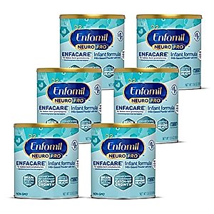 Enfamil NeuroPro EnfaCare High Cal Premature Baby Formula Milk-Based with Iron, Brain-Building DHA, Vitamins & Minerals for Immune Health, 13.6 Ounce (Pack of 6)