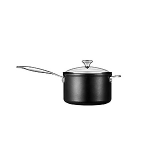 Le Creuset Toughened Nonstick PRO Saucepan With Glass Lid, 4 qt.
