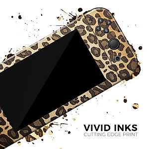 Design Skinz - Compatible with Nintendo Switch OLED Console Bundle - Skin Decal Protective Scratch-Resistant Removable Vinyl Wrap Cover - Vibrant Leopard Print V23