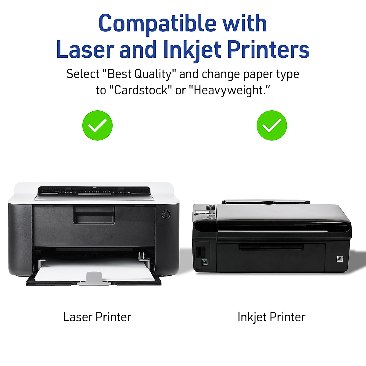 Avery Printable Large Tent Cards, Laser & Inkjet Printers, 50 Cards, 3.5 x 11 (5309)