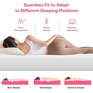 BLKMTY Mattress Twin 73.5" x 37" x 8" Twin Mattress Bed Mattress Gel Memory Foam Mattress Twin Gel Mattress for Cool Sleep Pressure Relief Soft Mattress in Box CertiPUR-US Certified Mattress