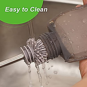 haakaa Reusable Silicone Breastmilk Storage Bag(9oz,10pk) Bottle Cleaning Brush Set|Breastmilk Freezer Bag|Breastfeeding Milk Pouch|Breastmilk Pump Bag|Self Standing Storing Pouches,Leakproof …