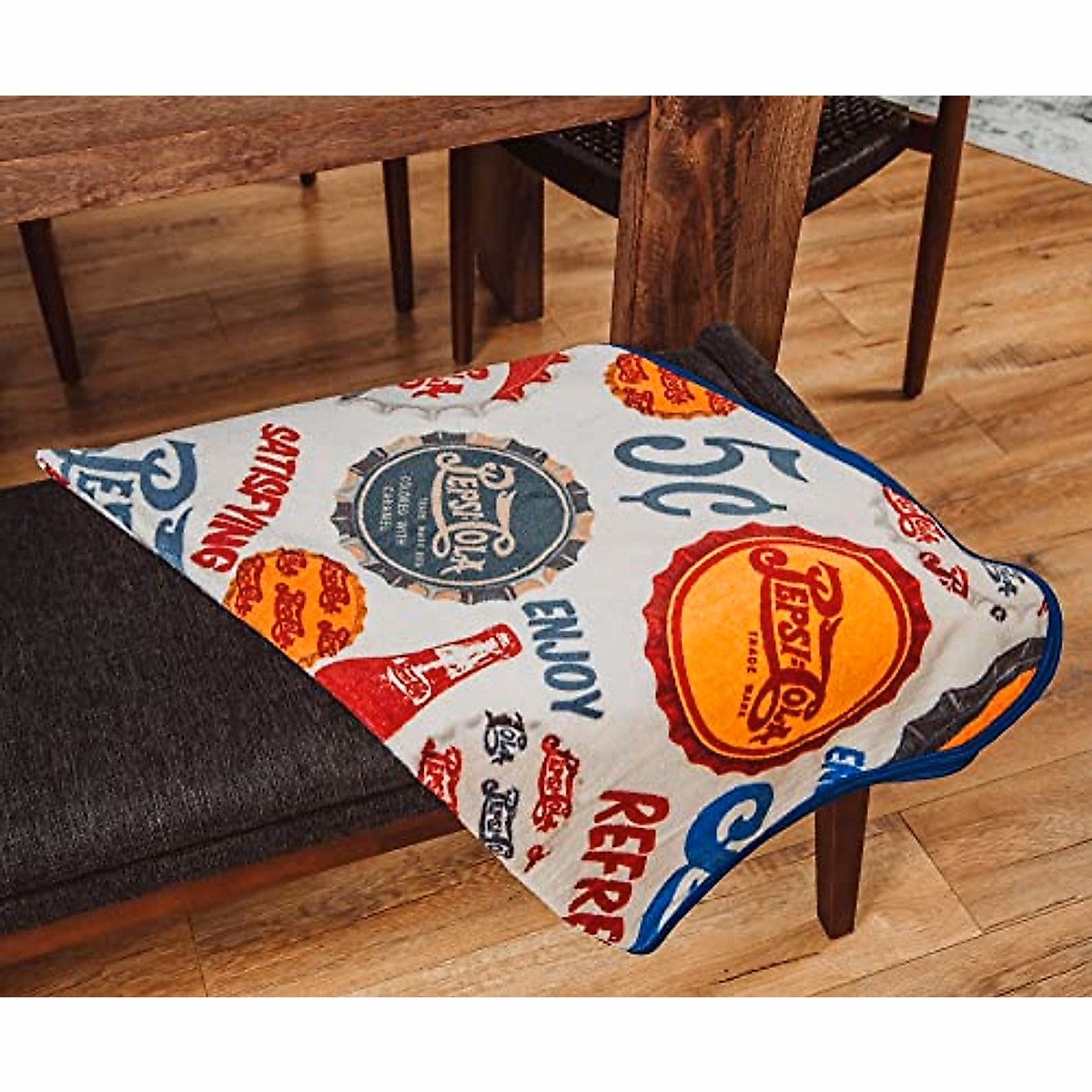 PepsiCo Pepsi-Cola Microplush Warm Throw Blanket