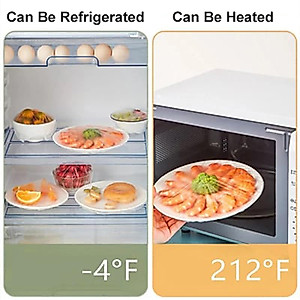 Dirtychop Reusable Fresh Keeping Bags/200PCS, Food Storage Covers Reusable Stretch Plastic Wrap Bowl Covers, Universal Food Tents/Food Covers for Outdoors, Kitchen (300 Pcs)