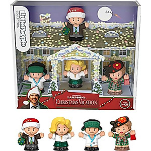 Little People Collector National Lampoon’S Christmas Vacation Special Edition Set In Display Gift Box for Adults & Fans, 4 Figures