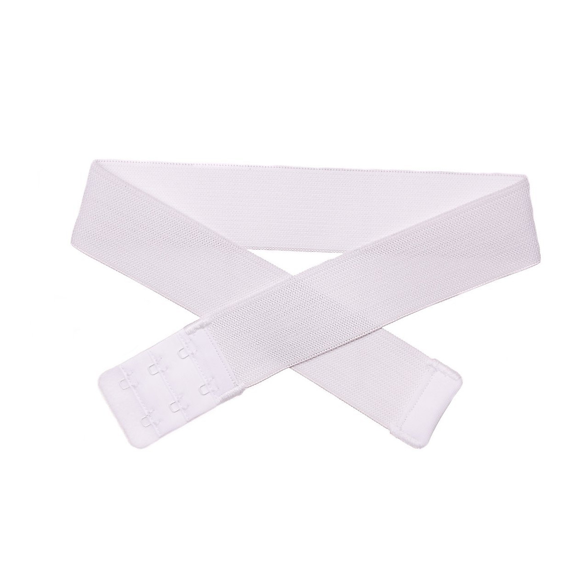 The InfinityBelt Women's Stretchable Elastic No-buckle Belt Small White