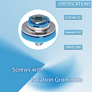 LeFix 8 Pack Screws Isolation Grommet Mute Mounting for HP 3.5" 3.5inch HDD DC5800 DC7800 DC7900 6005 6200 6300 Z200 6000 8000 8100 8200 8300 Z400 Z200 Z210 Z220 Z600 450712-001 (8 Screws)