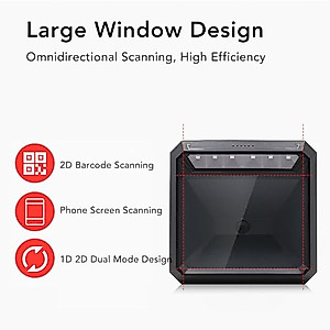 MP7000 Desktop Scanner Supermarket Reading Box Barcoder USB Port Cashier's Friend Ideal for Large Pharmacy Large Salad Bar Code Scanners in
