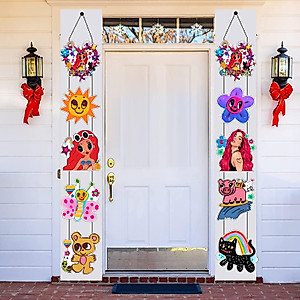 2pcs Manana Sera Bonito Porch Sign Door Hanging Banner, Manana Sera Bonito Birthday Party Supplies for Karol G Party Wall Decorations