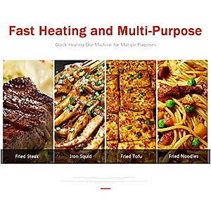 Burner Portable Gas Plancha BBQ Griddle, Stainless Steel, Restaurant Professional Grade Stainless Steel Propane Grill, Multi-Function Commercial Kitchen Gas Grill with Basket for Outdoor Catering