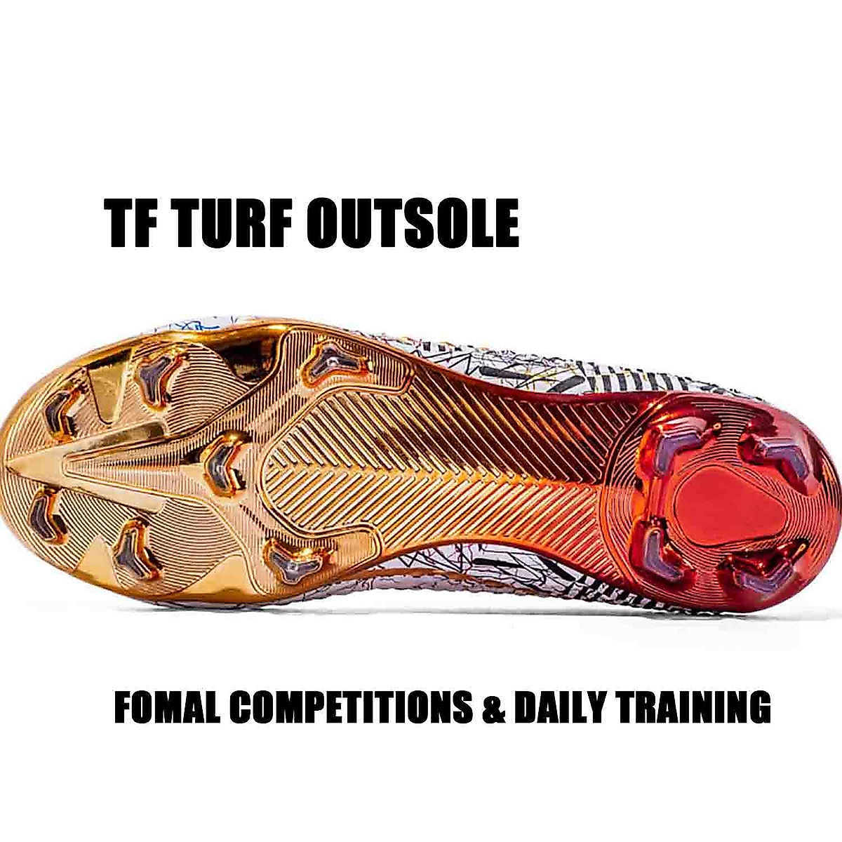 MEBAMY Big Boys' Soccer Shoes Outdoor Sports Soccer Training Men's Soccer Shoes