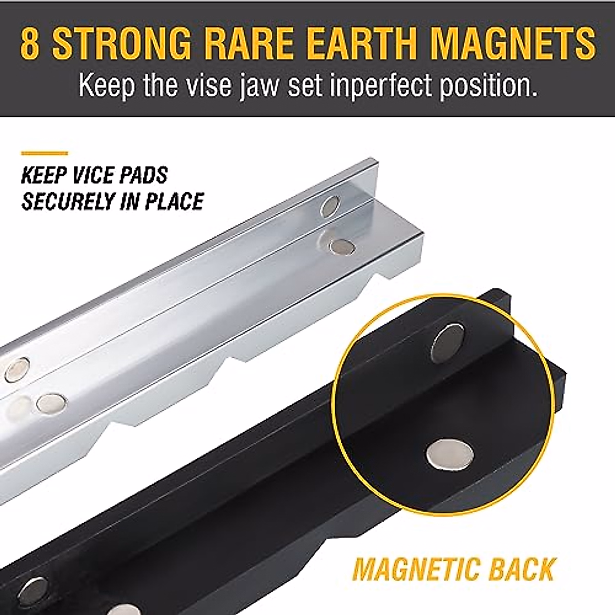 Olympia Tools 38-695 2 Pack Magnetic Vise Jaw