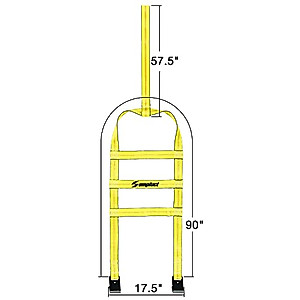 Sumpluct Tow Dolly Basket Straps with Flat Hooks -2 Pack,Car Wheel Straps System Tire Net Fits Most 15"-19" Tires Wheels,10000 lbs Break Strength,Yellow, with 1 Carrying Bag