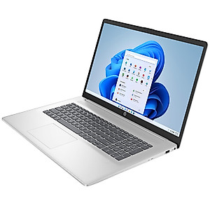 HP 17 17.3" FHD Laptop Computer, 13th Gen Intel 10-Core i5-1335U up to 4.6GHz (Beat i7-1270P), 64GB DDR4 RAM, 2TB PCIe SSD, WiFi 6, Bluetooth 5.3, Silver, Windows 11 Pro, SSROTH Cable