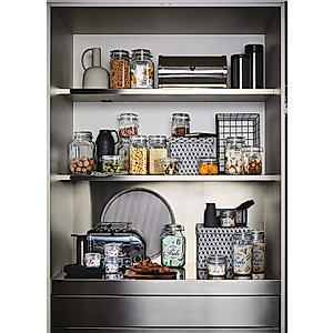 Bormioli Rocco Fido Glass Square Jar, 3 Liter