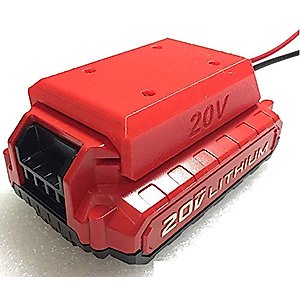 H Adapter for Porter Cable 20v Max Battery Dock Power connector12 Gauge Robotics