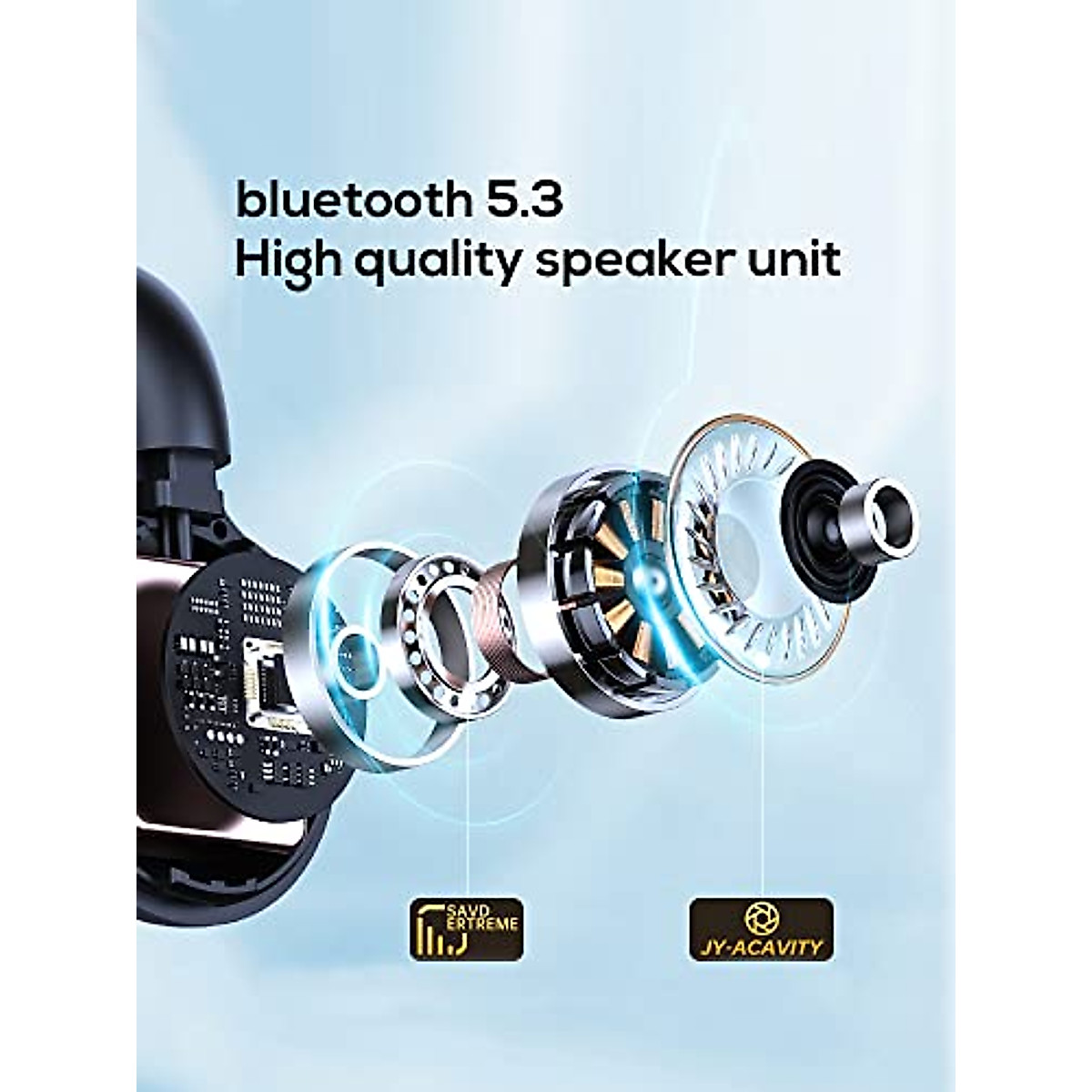 Wireless Ear-Clip Bone Conduction Headphones Bluetooth 5.3, Open Ear Clip on Headphones for Girls,Waterproof Painless Mini Sport Earring Earphone, HiFi Quality/Long Battery Life