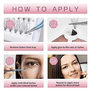 LANKIZ Lash Clusters DIY Lash Extensions Individual Lashes Natural Eyelash Clusters Extensions 160PCS (Cluster-27)