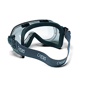 MCR Safety 2410 Verdict Polyvinyl Chloride Strap Safety Goggle with Smoke Frame and Clear Anti-Fog Lens, 1-Pair