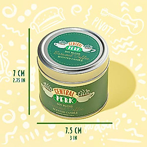 Paladone Friends TV Show Tin Candle Soy Blend - Caramel Toffee Scented Candle, Multicoloured , 5.3 Ounce (Pack of 1)