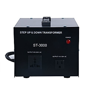 Yaeccc Voltage Converter Transformer, Step Up/Down (220V to 110V, 110V to 220V) - Efficient Power Conversion for International Travel and Home Use (3000W)