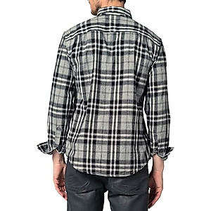 Andrew Scott Men's Cotton Flannel Shirts | Long Sleeve Button Down Casual Shirts | Multi Packs, Multi Plaids