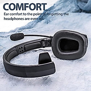 B450-XT B550-XT Kit Replacement Ear Pads Cushion Compatible with B450-XT B550XT Headset I B450 B550 XT Accessories (Protein Leather)