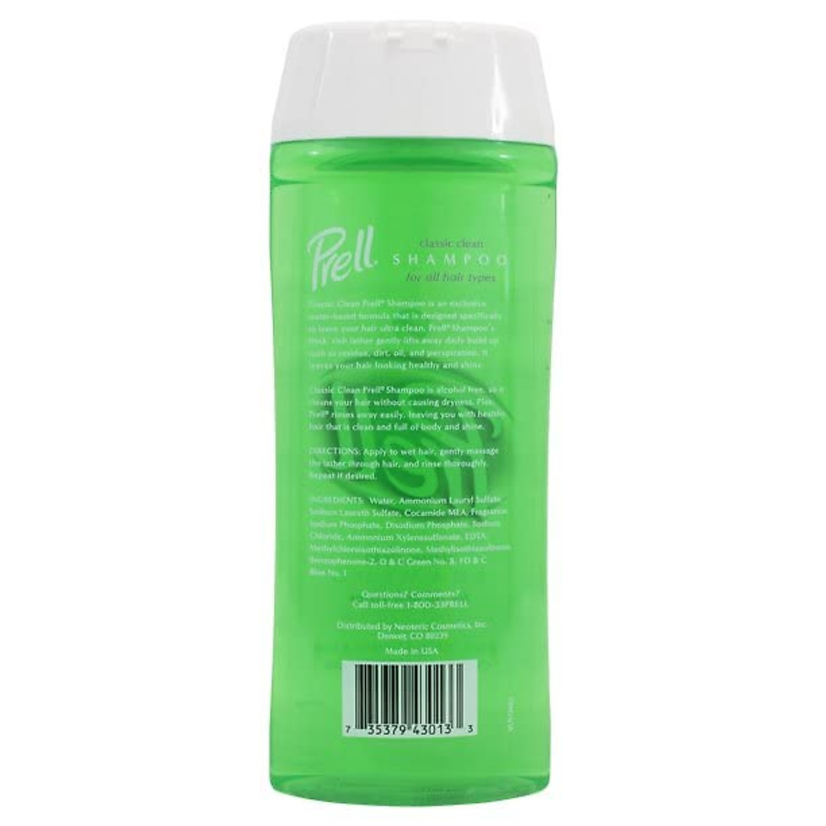 Prell Shampoo, Classic Clean 13.50 oz (Pack of 8)