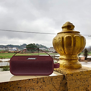 JCHPINE Silicone Cover Case for Bose SoundLink Flex Bluetooth Portable Speaker(1st Gen), Protective Skin Sleeve for Bose SoundLink Flex Speaker Accessories (Only Silicone Case) (Carmine Red)