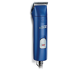 Andis – 23275, Ultra Edge Detachable Blade Clipper - Super 2-Speed Rotary Motor with Minimal Noise, 3400-4400 Strokes per Minute, Includes 14-Inch Heavy-Duty Cord – for Dogs, Coats & Breeds, Blue