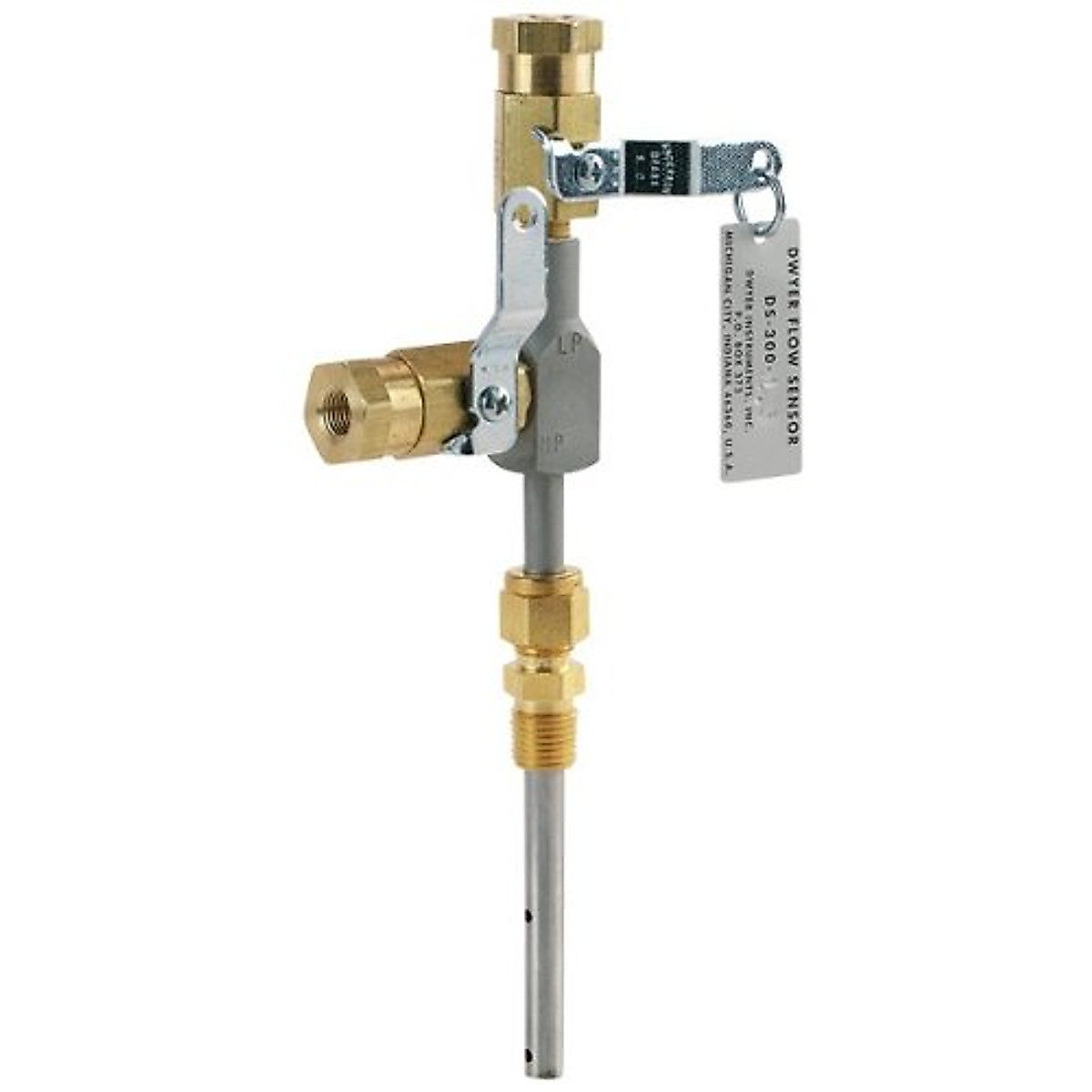 Dwyer® in-Line Flow Sensor, DS-300-3, 3" Pipe Size, Use w/Dwyer® DP Gages/Transmitters