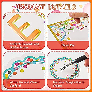 71 Pieces Confetti Classroom Decorations Confetti Bulletin Board Welcome Banners Confetti Accents Welcome Back to School Cutouts for Teacher Student First Day of Classroom School Decoration